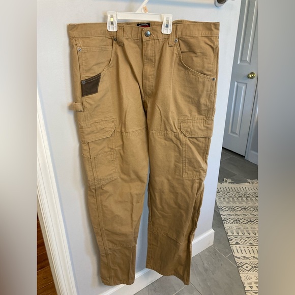 Wrangler | Pants | Mens Wrangler Rancher Relaxed Fit Workwear Brown ...
